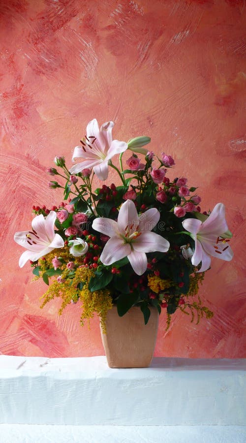 Terracotta Flowers stock image. Image of green, bulbs - 19012611