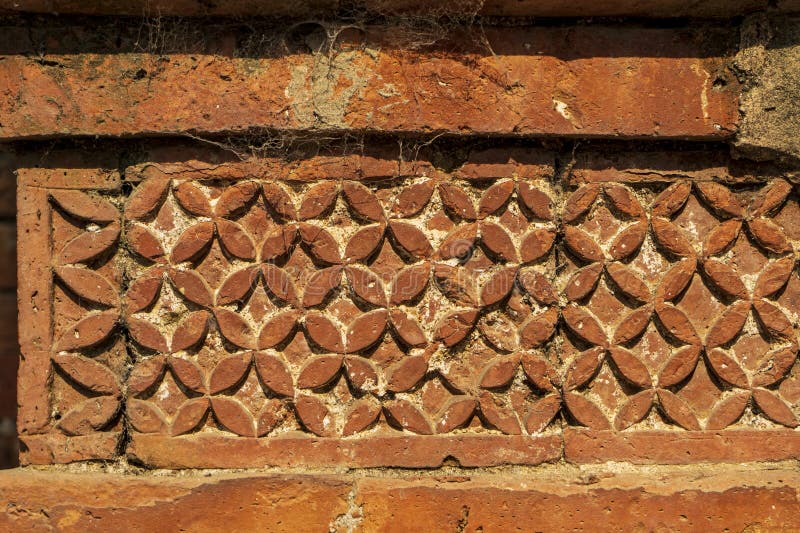 Terracotta Patterns Ancient Stone Carving, Pattern on the Stone Wall of ...
