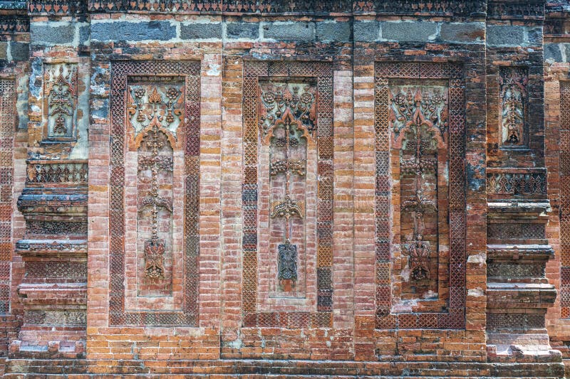 Terracotta Patterns Ancient Stone Carving, Pattern on the Stone Wall of ...
