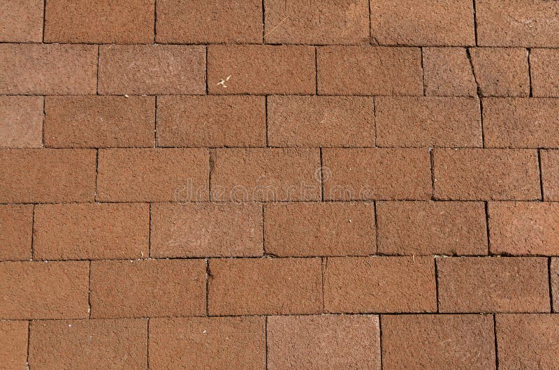Terracotta paving slabs stock image. Image of pavement - 60265545