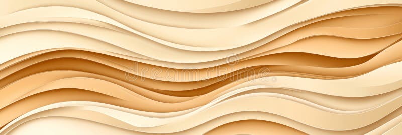 Terracotta and Sandy Beige Wave Pattern on Abstract Carved Background ...