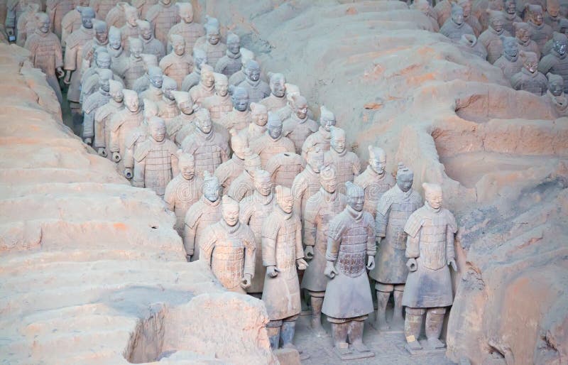 Terracotta - leger redactionele stock foto. Image of uitgraving - 187736313