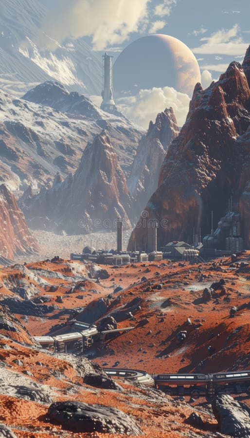 Terraforming Mars a Vision of Red Terrain Transformed with Greenery and ...