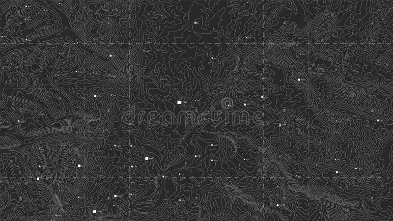Terrain Big Data Visualization. Futuristic Map Infographic. Complex ...
