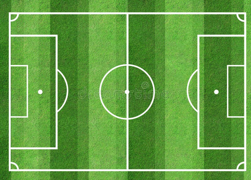 Architecte Blueprint De Terrain De Football - D'isolement Illustration ...
