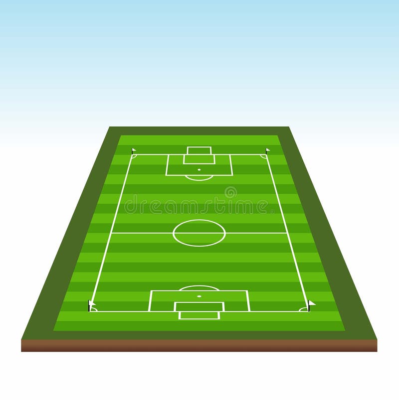Terrain de football illustration de vecteur. Illustration du football ...