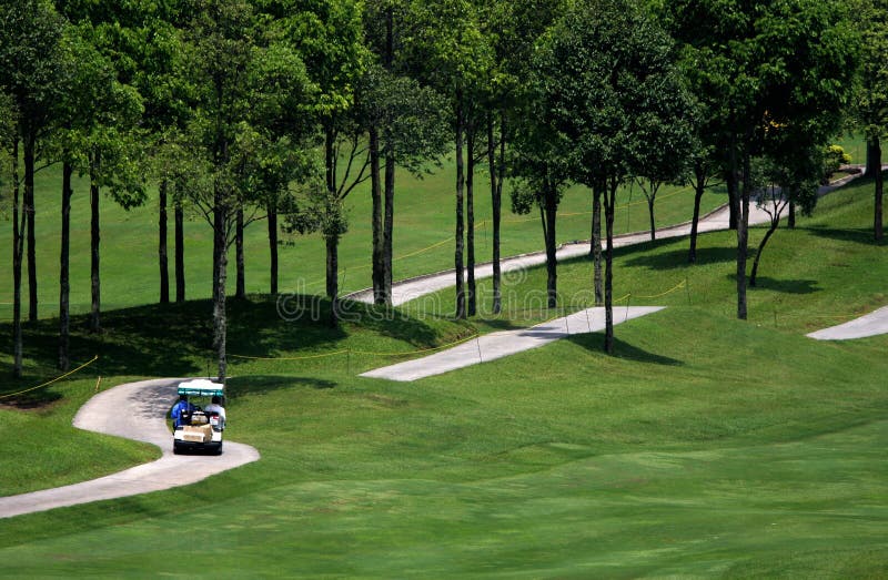 Terrain de golf photo stock. Image of nature, trou, sport - 5319936