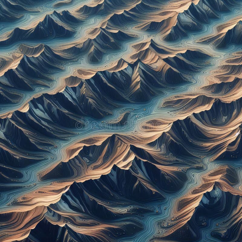 Terrain Patterns Abstract or Representational Patterns Depicting Stock ...