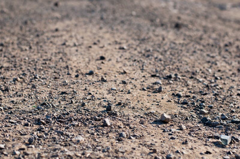 Terrain Road with Small Rocks on the Ground Stock Image - Image of ...