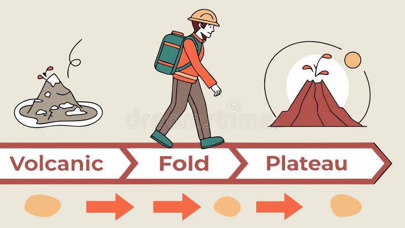 Terrain Types for Hiking Infographic, Geological Landscape Vector ...