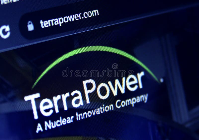 Terrapower nuclear reactor foto editorial. Imagen de trademark - 298188011