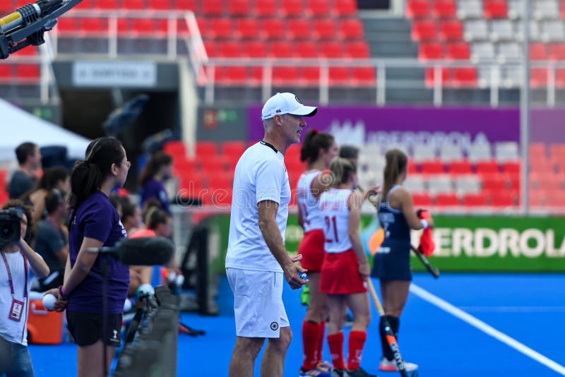 Canada Coach Robert Short In Argentina Vs Canada Field Hockey At The