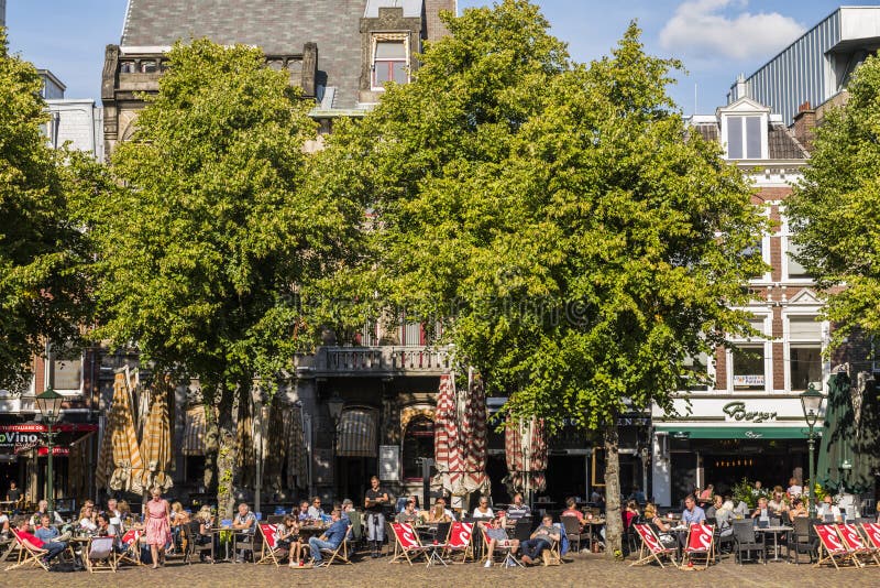Terrassen Auf Plein Den Haag Redaktionelles Bild - Bild von holland ...
