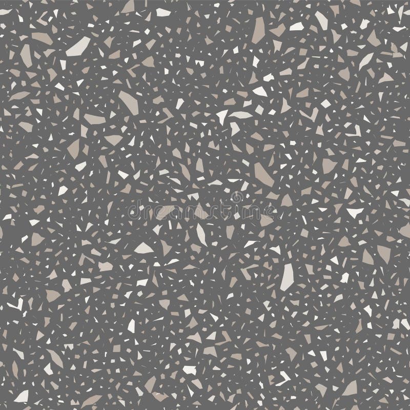 Terrazo Flooring Seamless Pattern. Vector Realistic Asphalt Texture ...