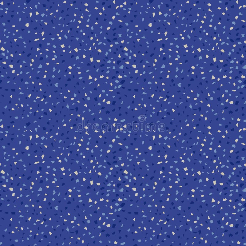 Blue Terrazzo Material Seamless Pattern Stock Vector - Illustration of ...