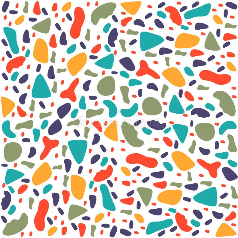 Terrazzo Abstract Colorful Seamless Pattern Background Stock Vector ...