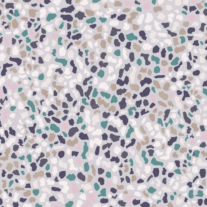Terrazzo Flooring, Blue Seamless Pattern Background Texture. Abstract ...