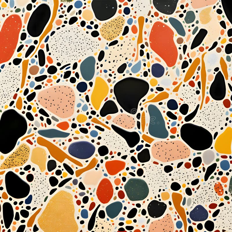 Terrazzo Flooring Seamless Pattern. Abstract Terrazzo Flooring ...