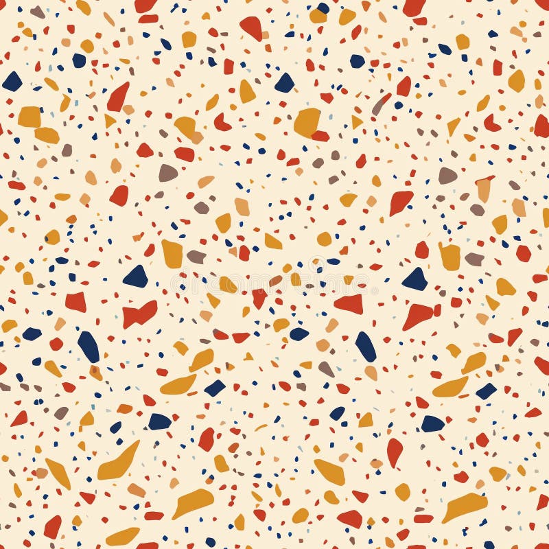 Terrazzo Flooring Seamless Pattern. Classic Italian Type of Floor in ...