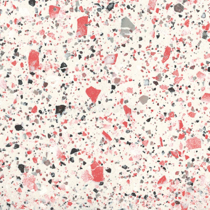 Terrazzo Ruby Matte Porcelain Texture Stock Photo - Image of modern ...