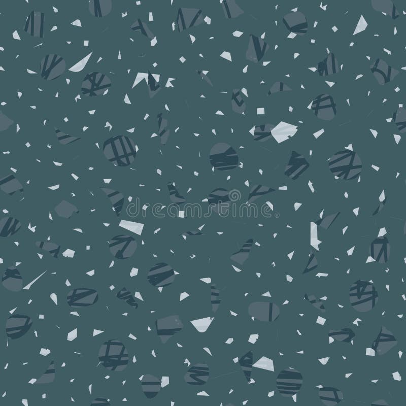 Terrazzo Seamless Pattern. Dark Classic Flooring T Stock Vector ...