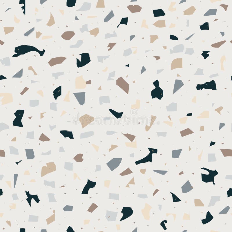 Terrazzo Seamless Pattern. the Texture of the Stone Floor. Vector ...