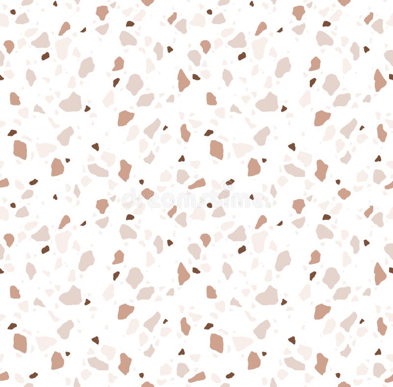 Terrazzo Seamless Pattern. Modern Monochrome Tile Texture Stock ...