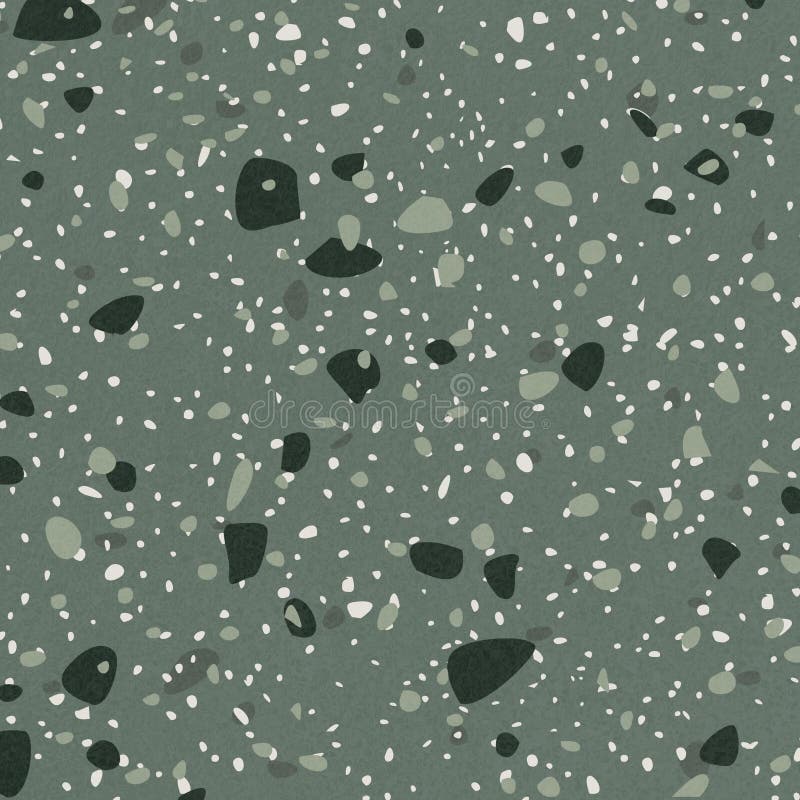 Green Terrazzo Texture Background Pattern Stock Illustration ...