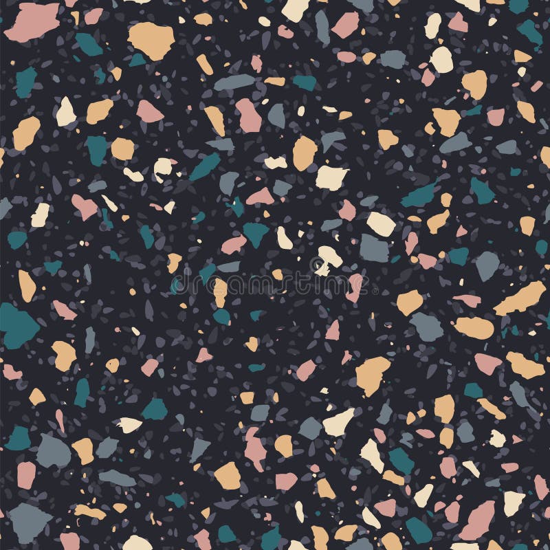 Terrazzo Seamless Pattern. the Texture of the Stone Floor. Vector ...