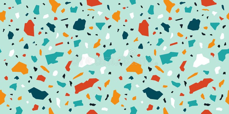 Terrazzo seamless patterns stock vector. Illustration of rock - 265770830