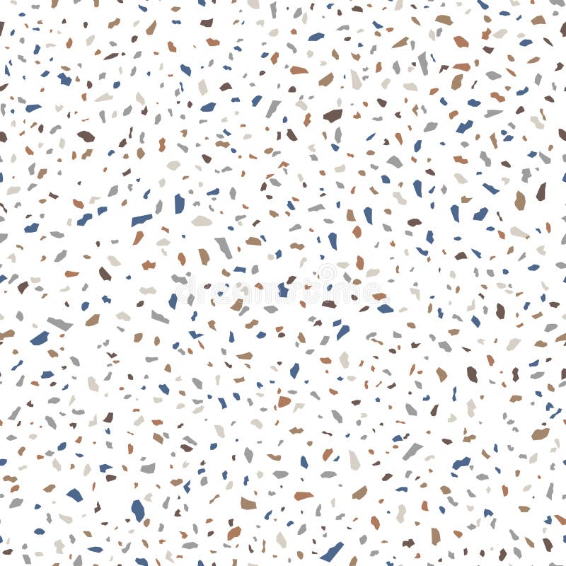Terrazzo Stone Texture Seamless Pattern Design Gray on White Background ...
