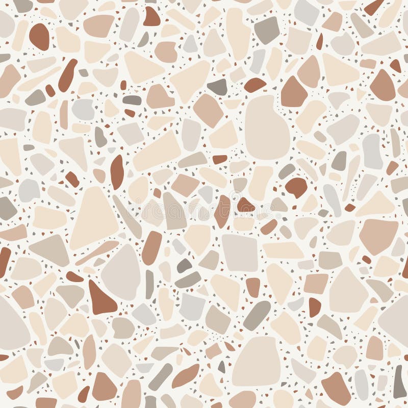 Terrazzo Style. Seamless Abstract Pattern. Stone Floor Texture Stock ...