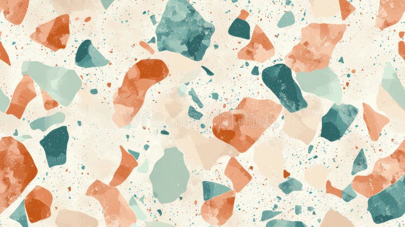 Terrazzo Texture Repeating Seamlessly Showing a Flooring Material Made ...