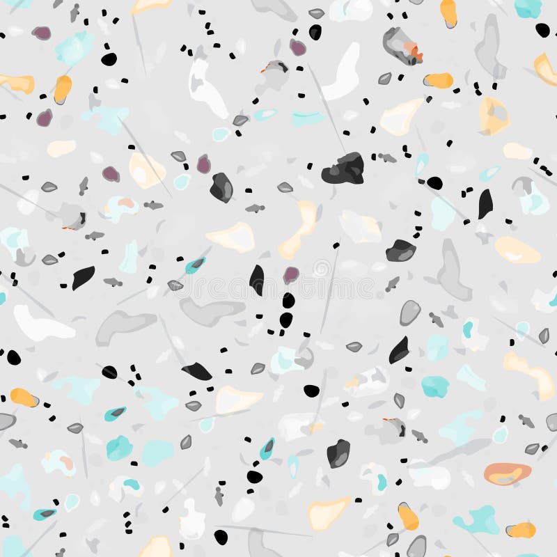 Terrazzo Texture Vector. Flooring Seamless Pattern Stock Vector ...