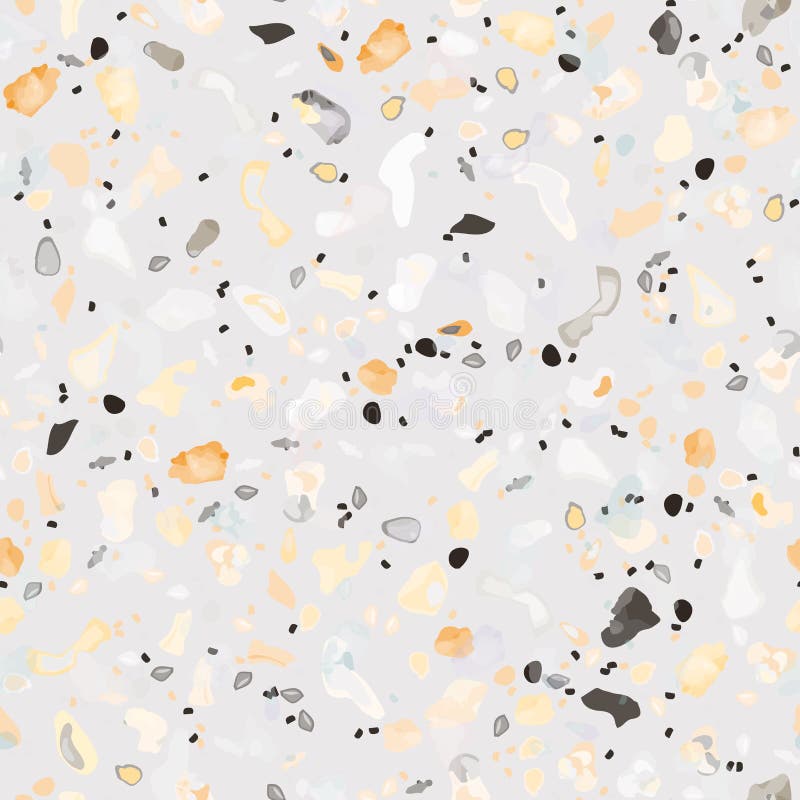 Terrazzo Texture Vector. Flooring Seamless Pattern Stock Vector ...