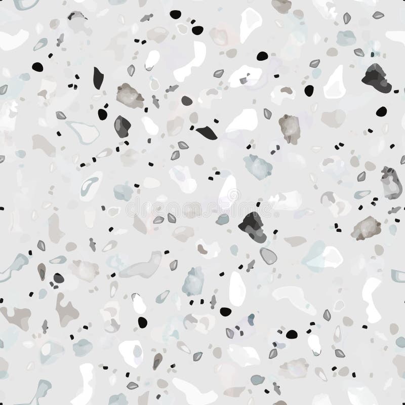 Terrazzo Texture Vector. Flooring Seamless Pattern Stock Vector ...
