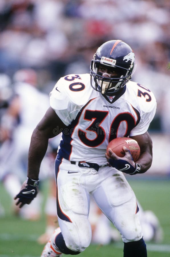 Terrell Davis #30 Cannot Get Past the Line of Scrimmage Editorial ...