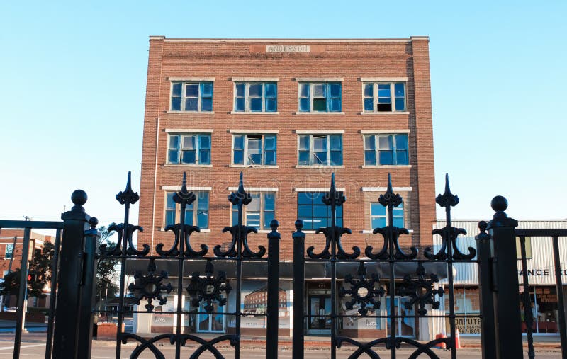 Terrell Spooky Building Gate Editorial Stock Photo - Image of place ...