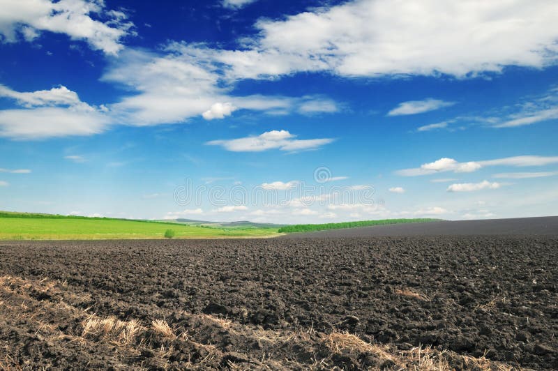 Arable. image stock. Image du saleté, agrobusiness, plat - 15367635