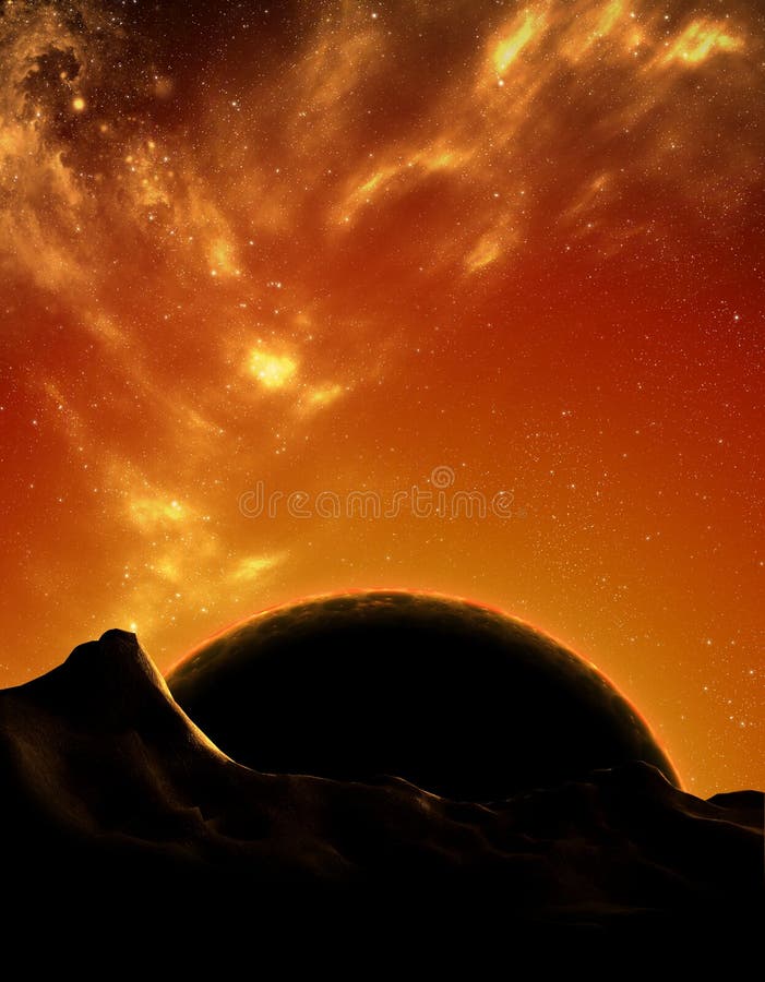 Terrestrial Red Planet stock illustration. Illustration of background ...