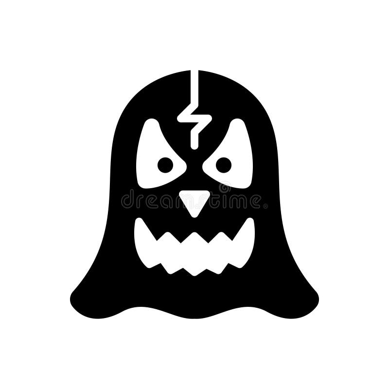 Black Solid Icon for Terrible, Dire and Terrifying Stock Vector ...