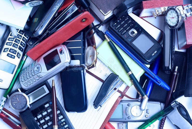 Terrible office mess stock photo. Image of lost, needless - 12755388