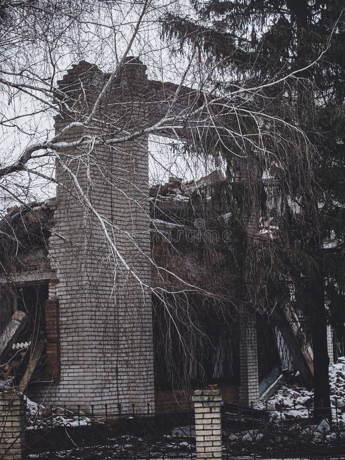 Only the Ends of the Building Remained Standing the Remaining Walls ...