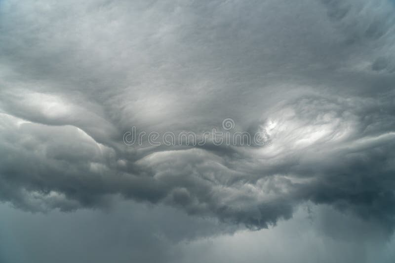 Terrible Storm Clouds, the Beginning of a Hurricane Stock Image - Image ...