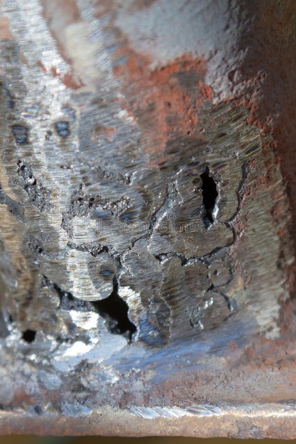 Bad pipe welding stock image. Image of iron, plant, joint - 144498111