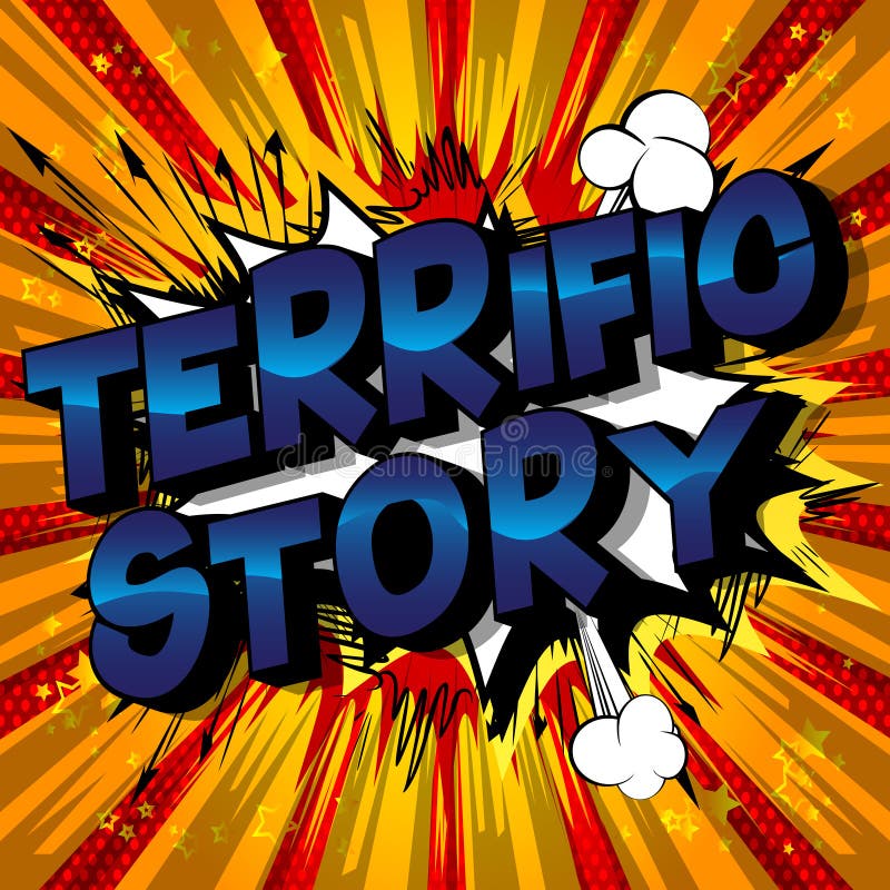 Terrific Story - Comic Book Style Words Stock Vector - Illustration of ...
