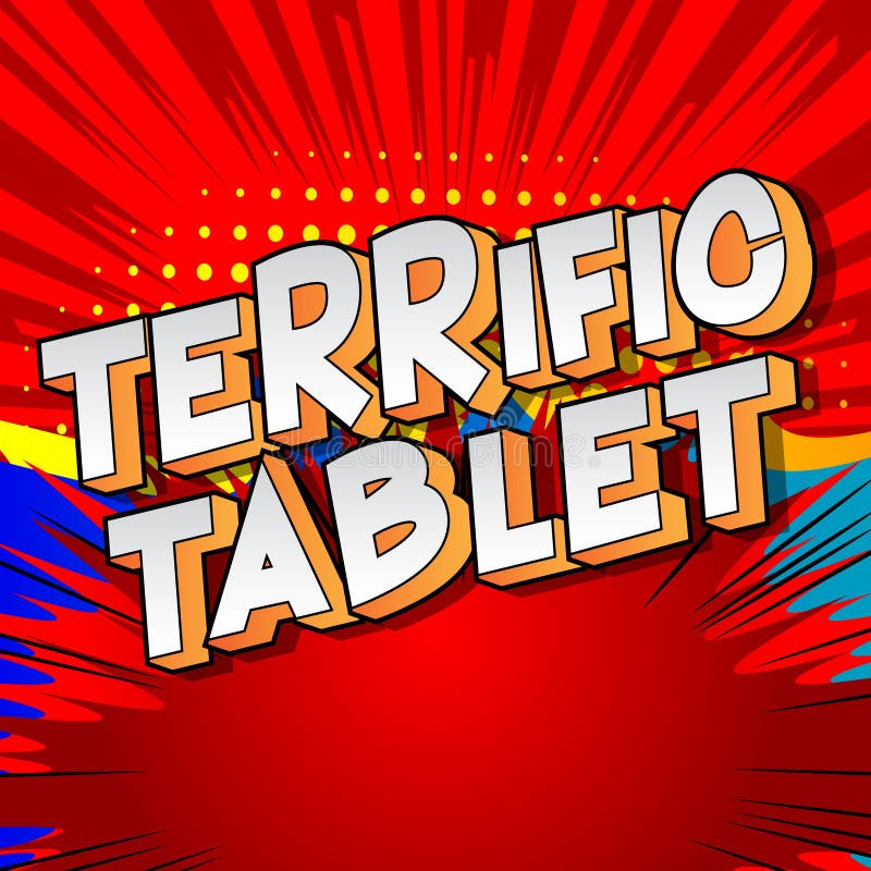 Terrific - Comic Book Style Cartoon Text. Stock Vector - Illustration ...