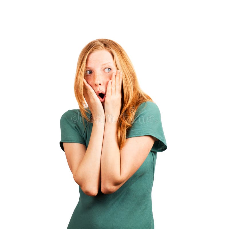 Terrified stock image. Image of beautiful, expression - 25868977