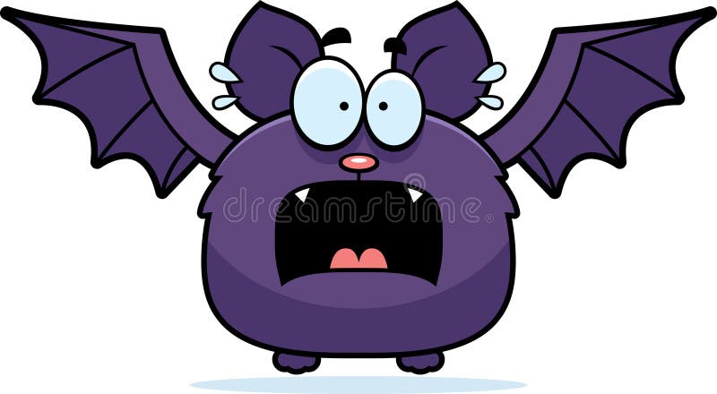 Terrified Little Bat stock vector. Illustration of afraid - 47476525
