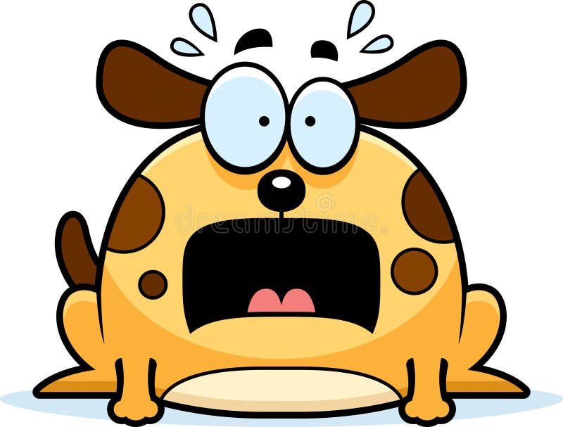 Terrified Little Dog stock vector. Illustration of animal - 47296648